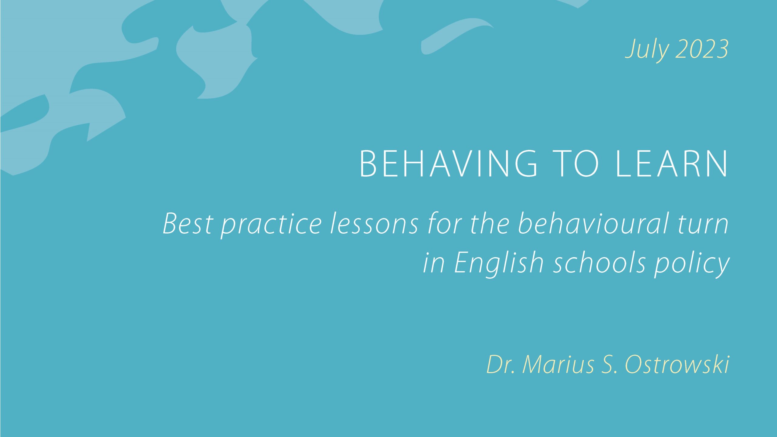 Behaving to Learn: Best practice lessons for the behavioural turn in ...